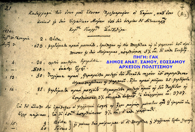 Όσα έδωσαν οι Σάμιοι, όσο ανήκαν στην Υδραίικη Μοίρα, υπό τον ...
